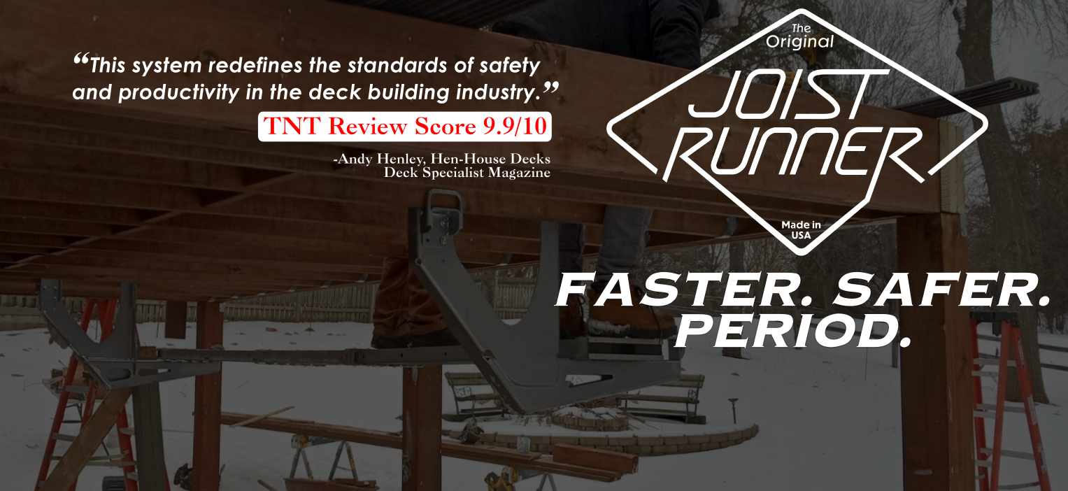 Home of the Joist Runner Scaffolding made in the USA – Deck Scaffolding ...